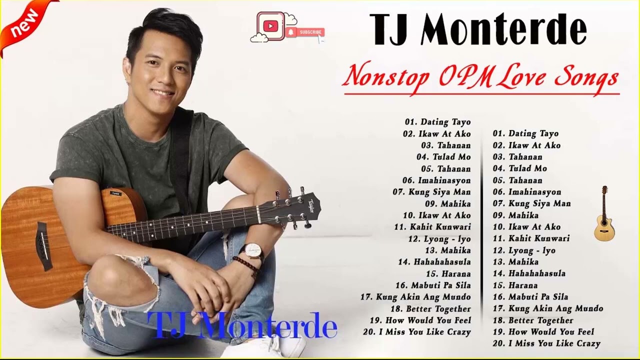 TJ Monterde Nonstop OPM Love Songs - TJ Monterde Greatest Hits 2022 ...