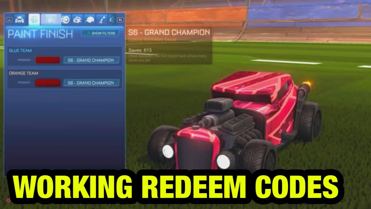 ALL WORKING REDEEM CODES IN ROCKET LEAGUE NOVEMBER 2024 - YouTube