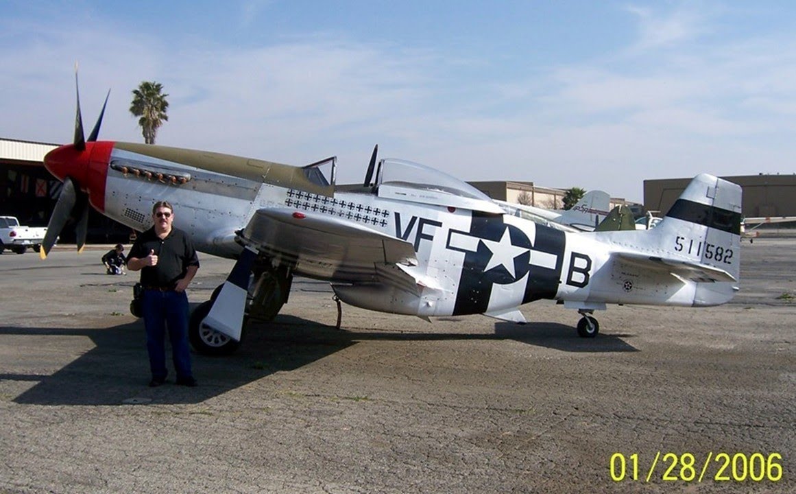 Flight in P-51D Mustang "Spam Can" N5441V Planes of Fame Museum, Chino ...
