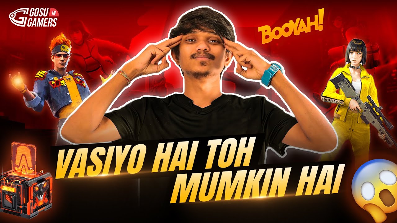 VasiyoCRJ7 is LIVE | Free Fire Max | Rok Sako Toh Rok Lo - YouTube