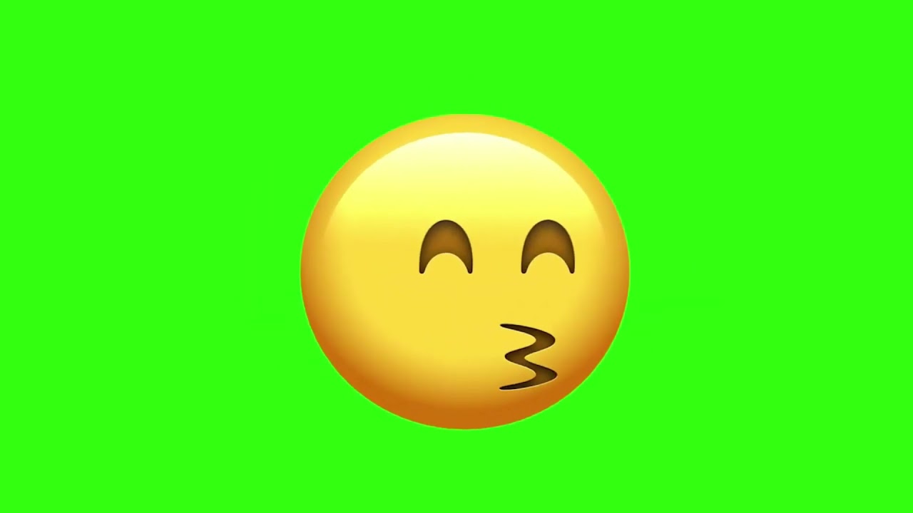 Green screen Kissing Smiling Eyes - YouTube