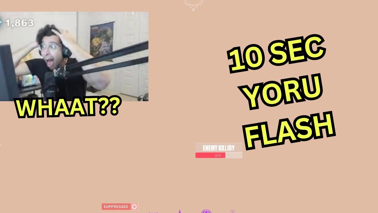 ShahzaM Experiences the Craziest Yoru's Flash in Valorant History - YouTube