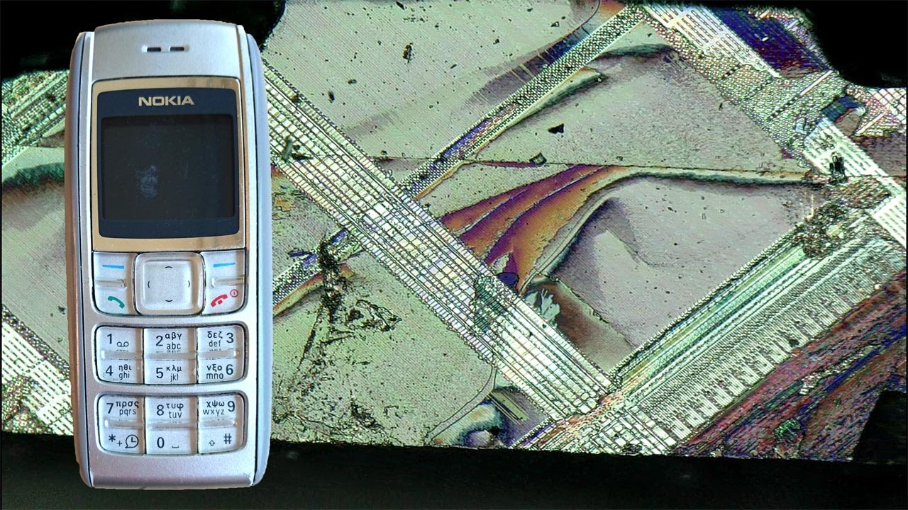 Inside a Nokia 1600 - Under a Microscope - YouTube