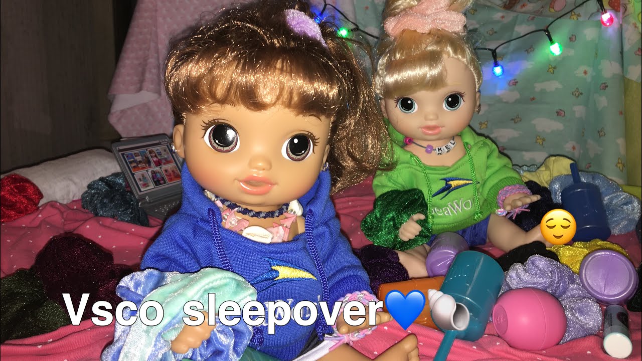 BABY ALIVE Vsco sleepover!! - YouTube