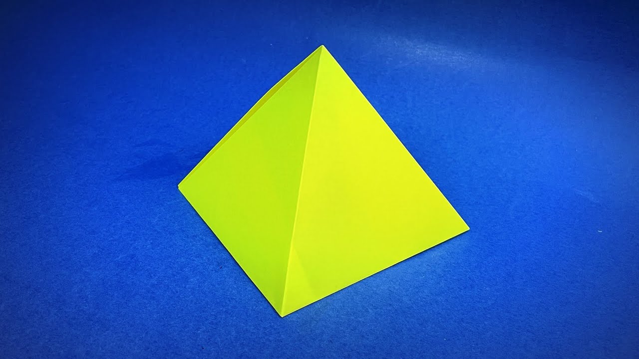 Pyramide Origami | Comment faire une Pyramide en Papier - YouTube