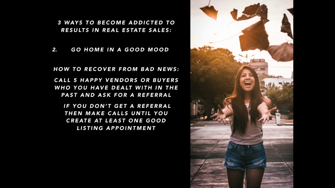 Developing an addiction to results in real estate - YouTube