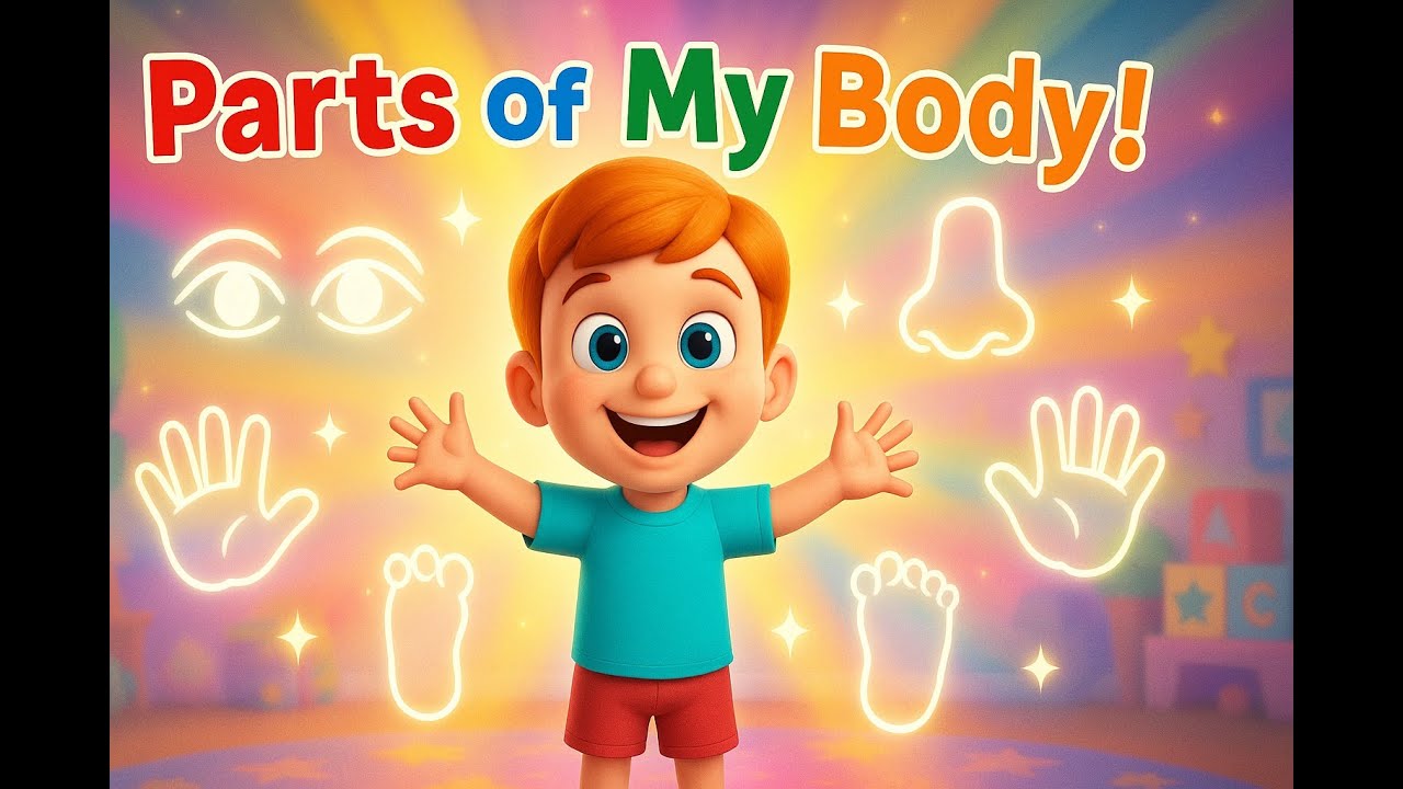 From Head to Toe 🤸‍♀️ | Body Parts Learning Rhyme for Kids | Fun ...