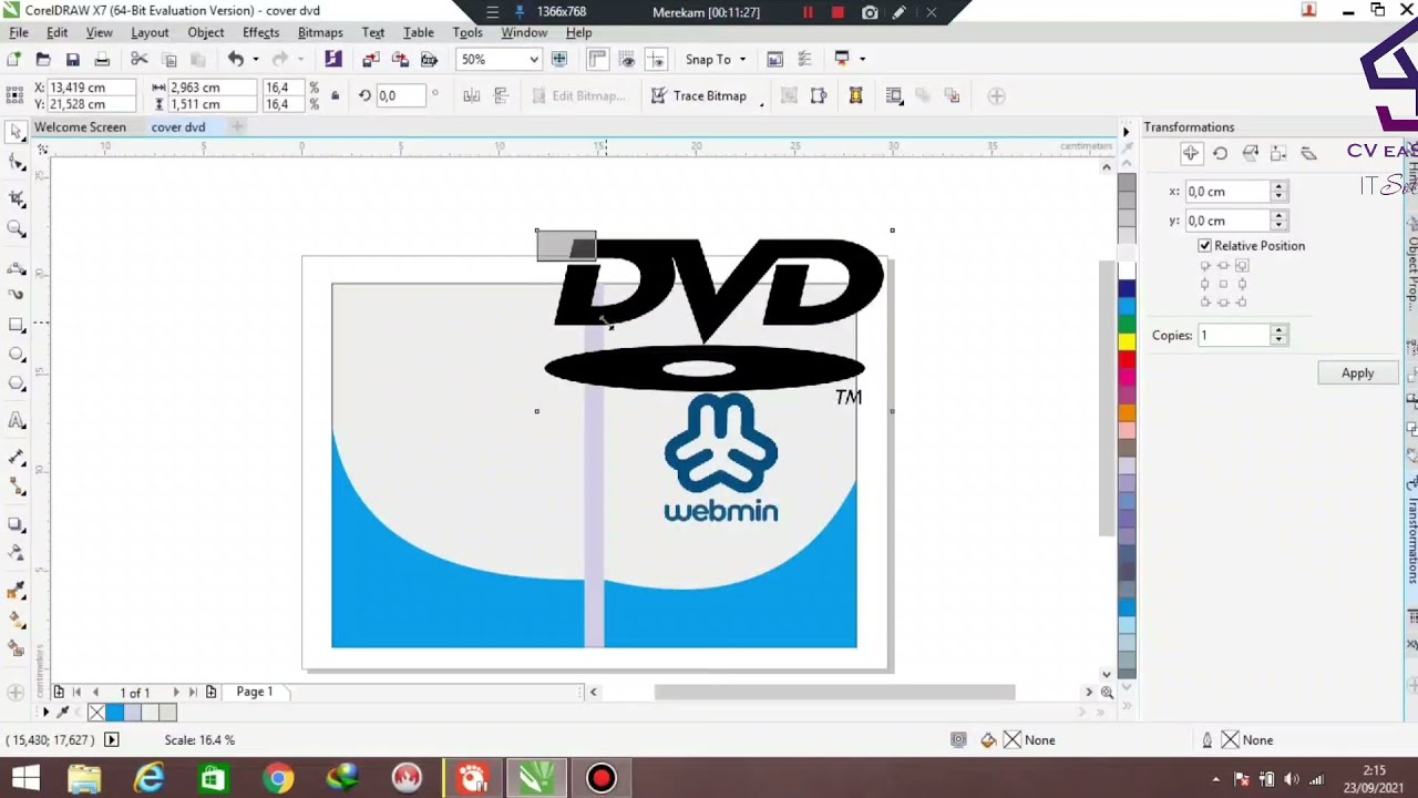 Tutorial Membuat Cover DVD Dengan Menggunakan Coreldraw - YouTube