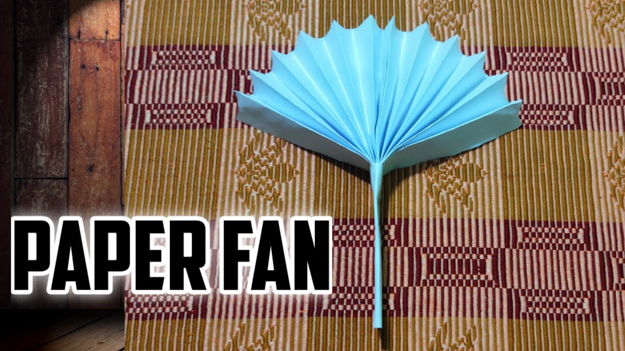 How To Make Paper Fan In Simple In தமிழ் - YouTube