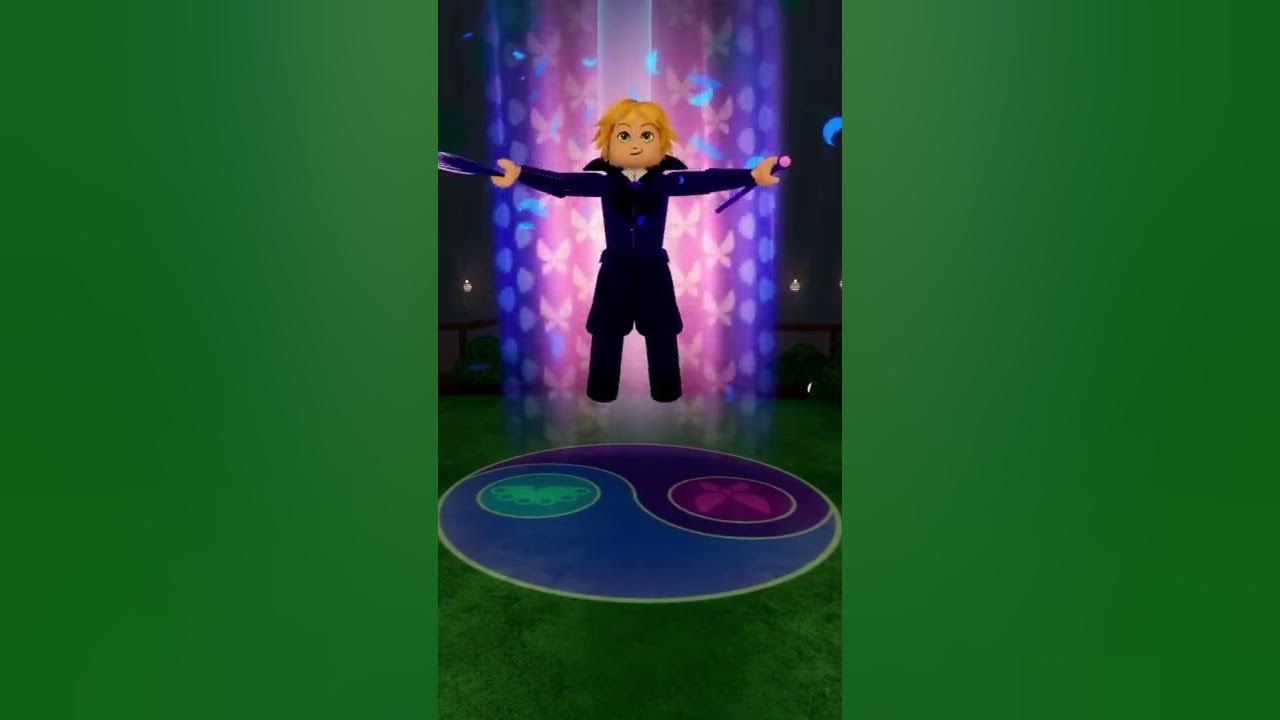Adrien Use The Moth And Peacock Miraculous But Its Roblox Youtube