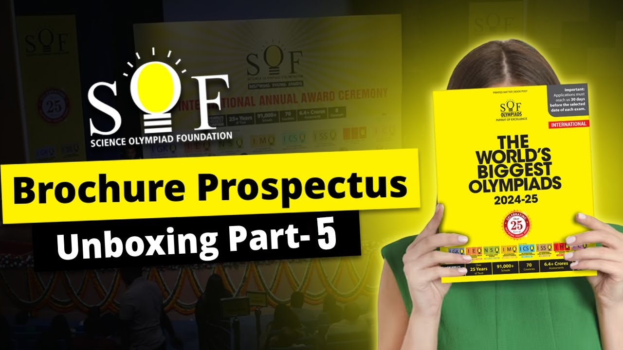 SOF Olympiad Brochure Unboxing Part 5 – All You Need to Know About SOF Olympiad Exams - YouTube