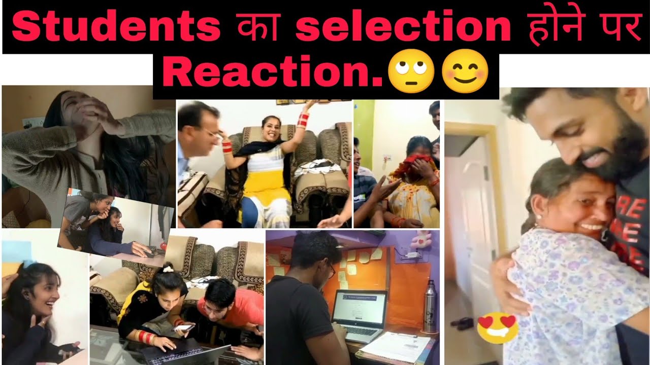 Students and parents reaction on selection. - YouTube