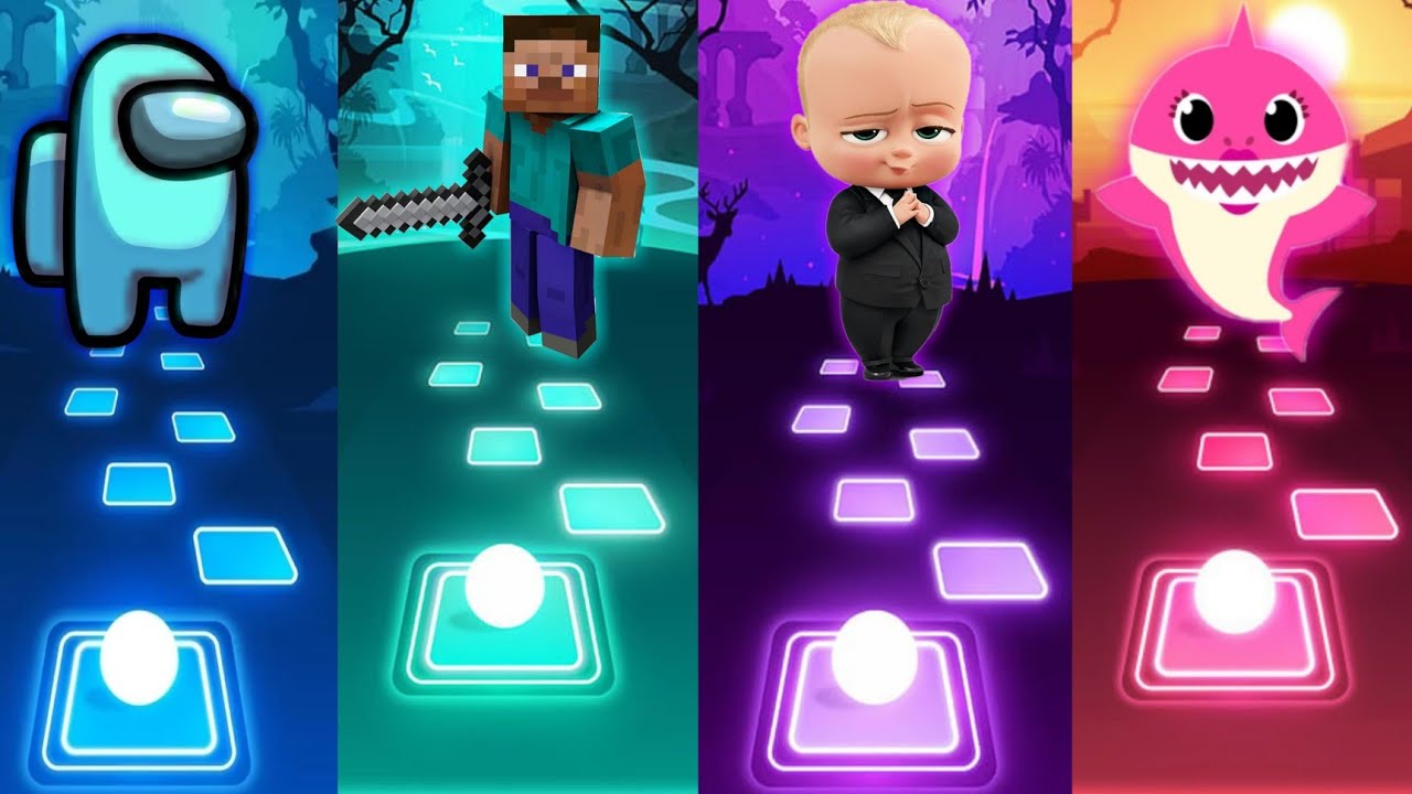 Among Us Song VS Minecraft VS Boss baby VS Baby Shark Song - Tileshop ...