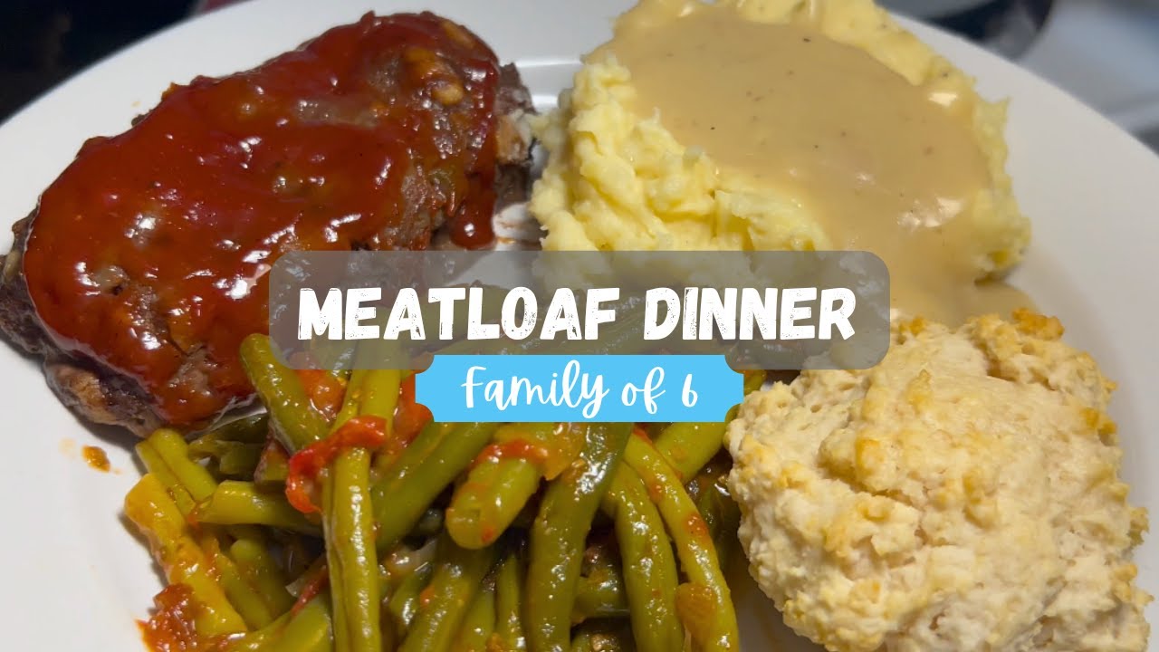 Meatloaf Sunday Dinner W/ Cheddar Potatoes • Red Lobster Biscuits and ...