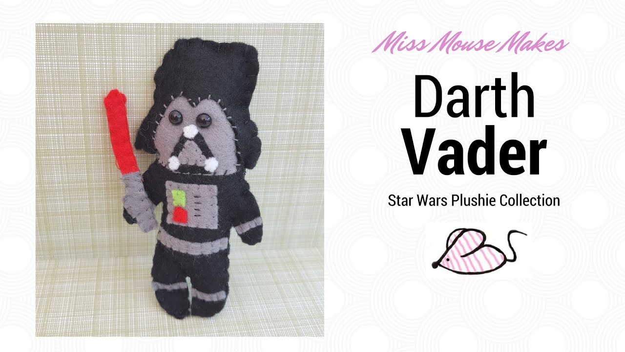 How to make a Felt Darth Vader Plushie, Star Wars Felt Crafts - YouTube