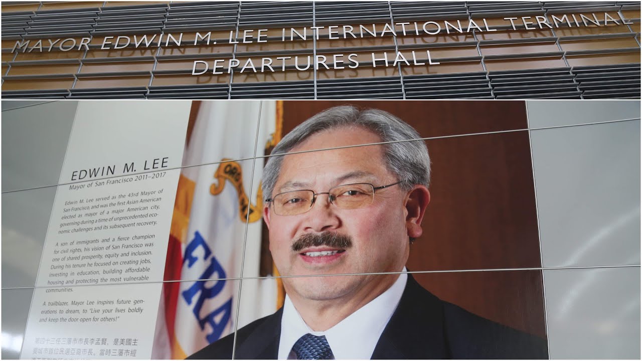 Mayor Ed Lee International Departures Hall Unveiling Ceremony ~ San ...