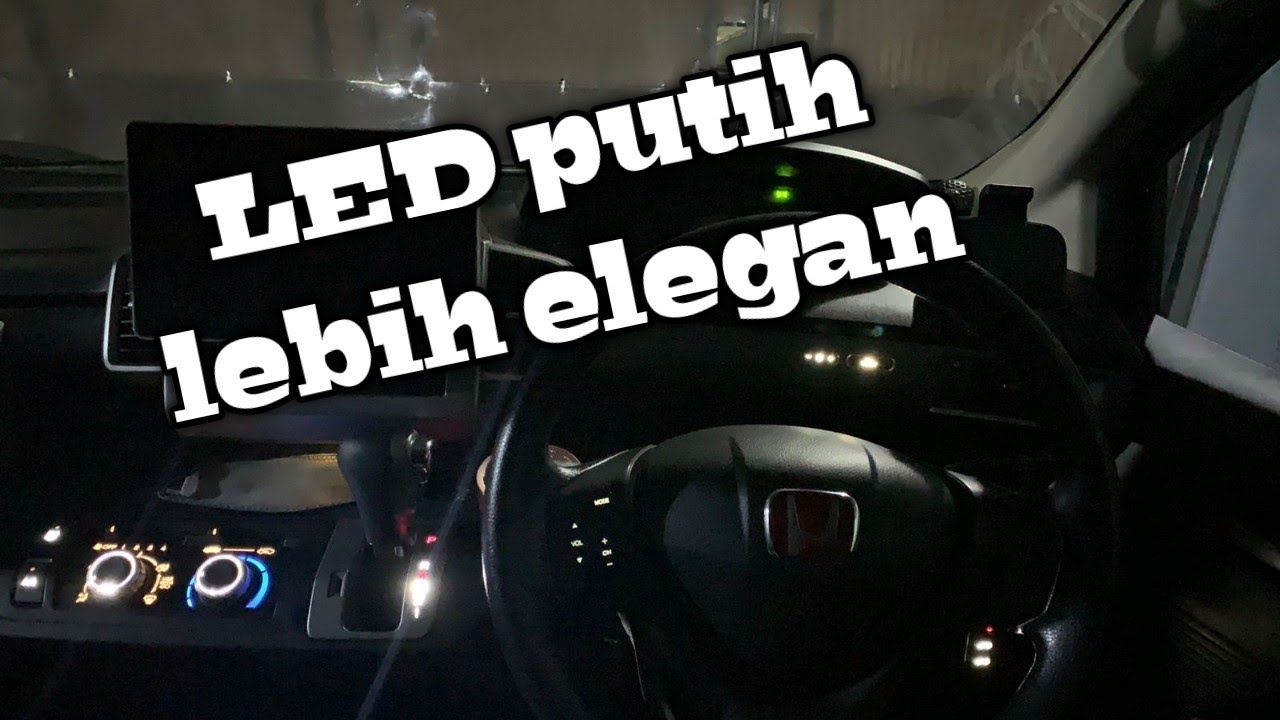 Ganti Led putih full panel honda freed - YouTube