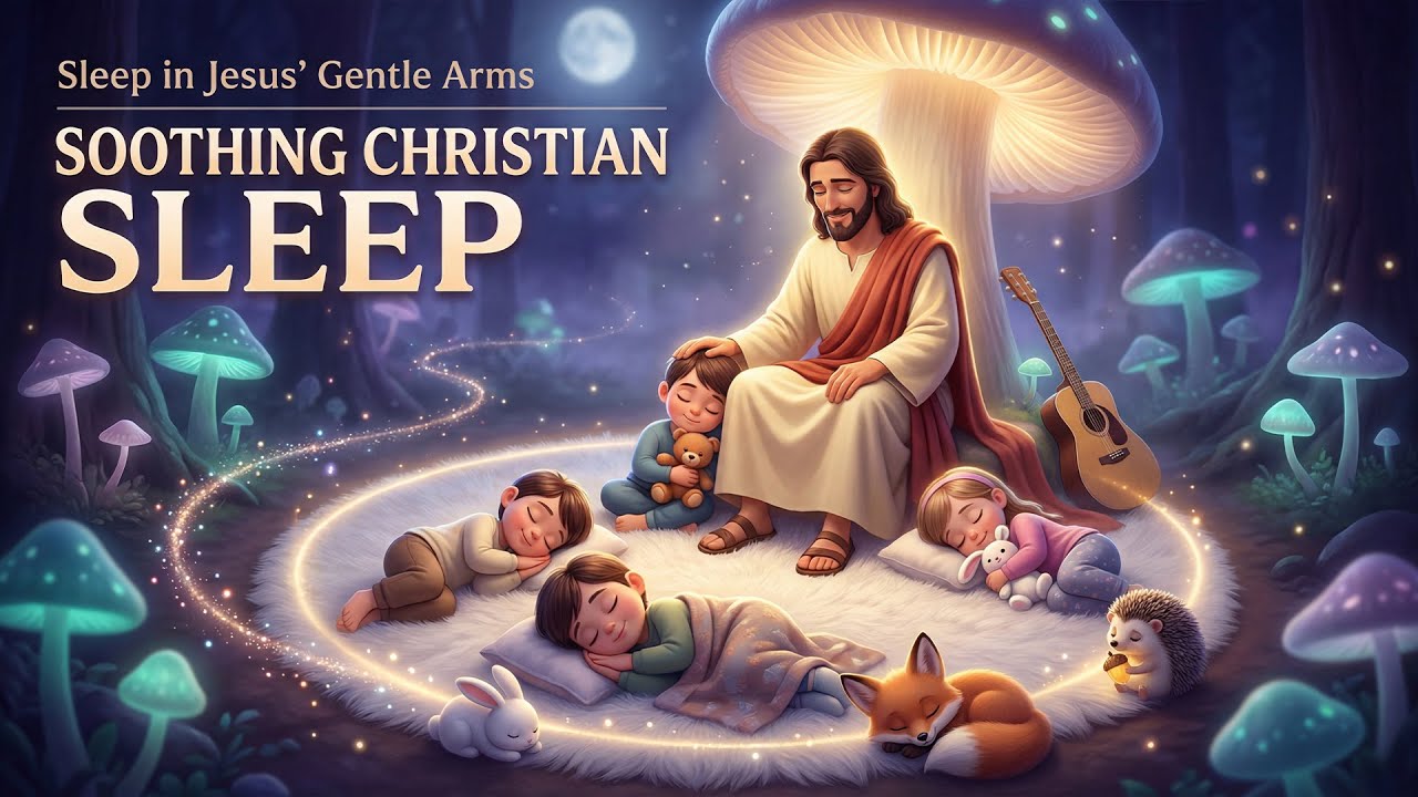 Soothing Christian Sleep Music for Babies 🌙 | Sleep in Jesus’ Gentle ...