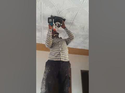 How to install ceiling tile - YouTube