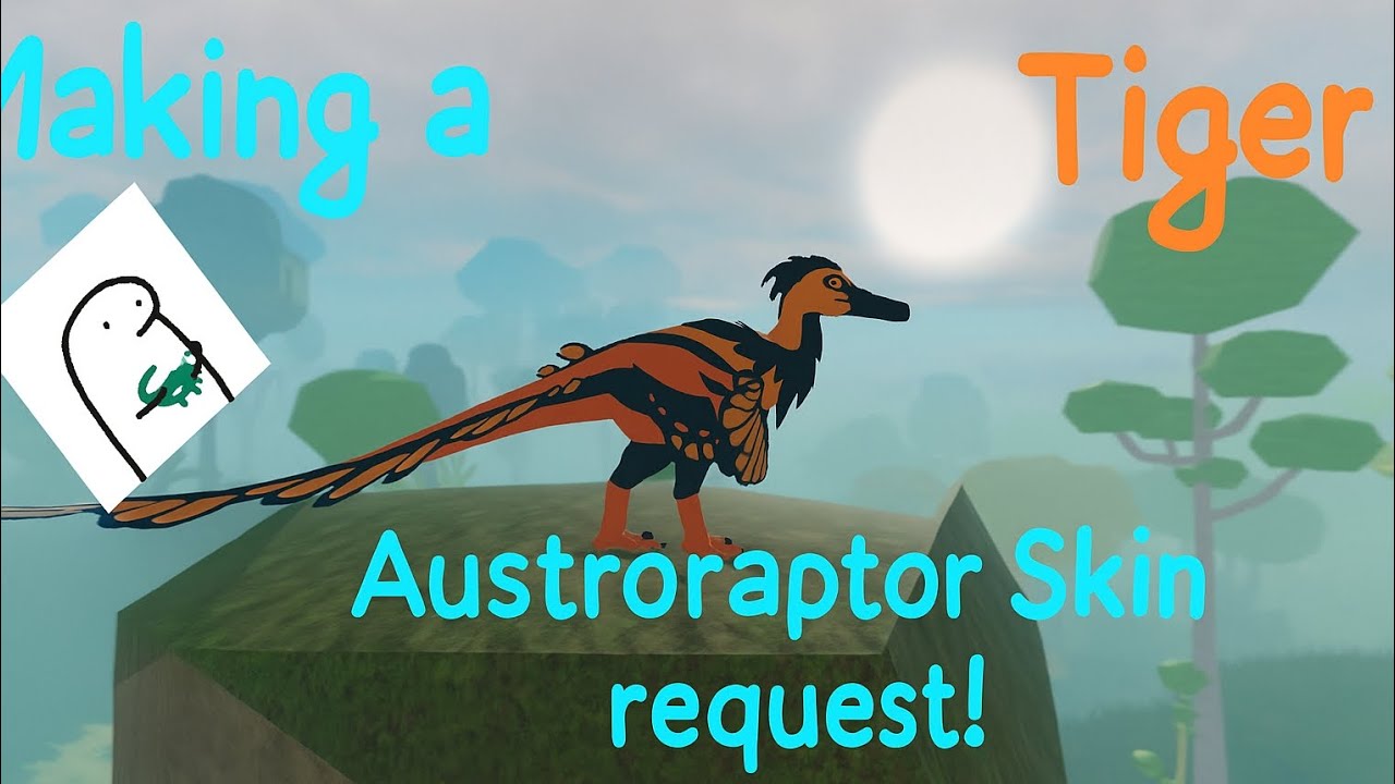 Request skin | Tiger Austroraptor | Prehistoria On Roblox - YouTube