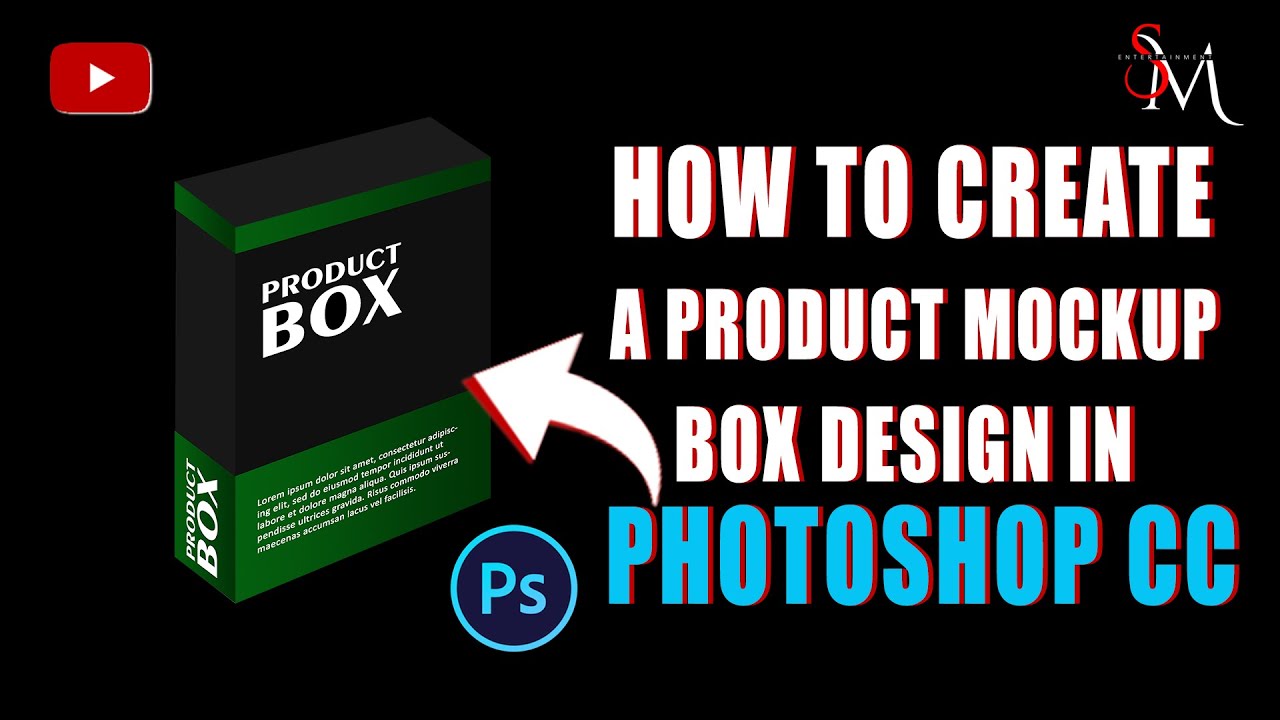 HOW TO CREATE A PRODUCT MOCKUP BOX DESIGN IN PHOTOSHOP CC II AFTER ...