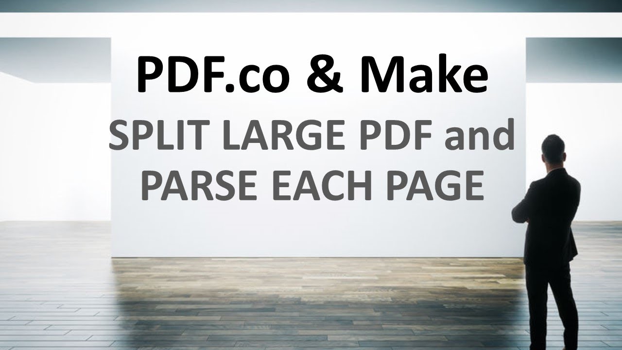 Split Large PDF and Parse Each Page using PDF.co and Make - YouTube