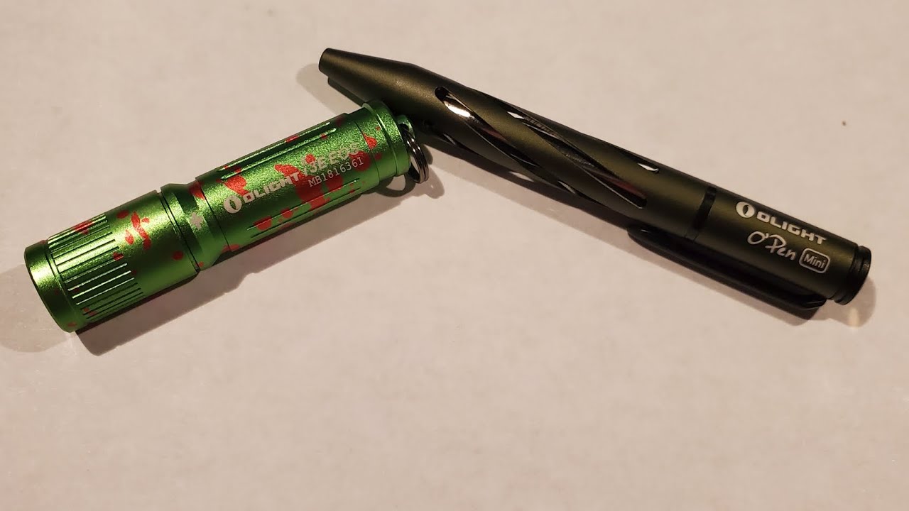 Olight i3e zombie and OPen mini review - YouTube