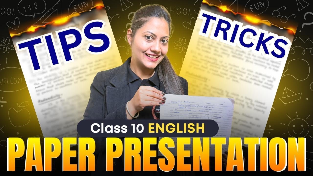 Class-10| English | Paper Presentation | Tips & Tricks | BY- VARSHA MA ...