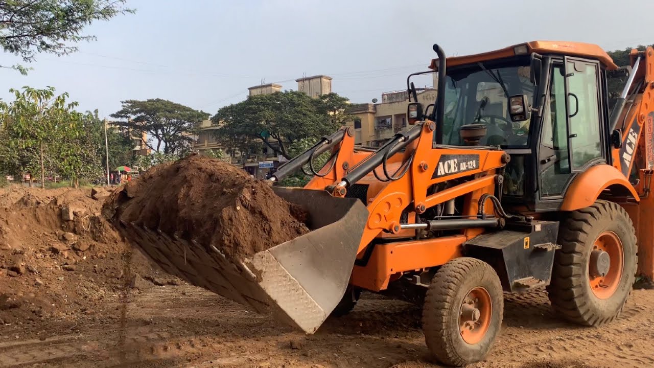 ACE BACKHOE LOADER PERFORMANCE - YouTube