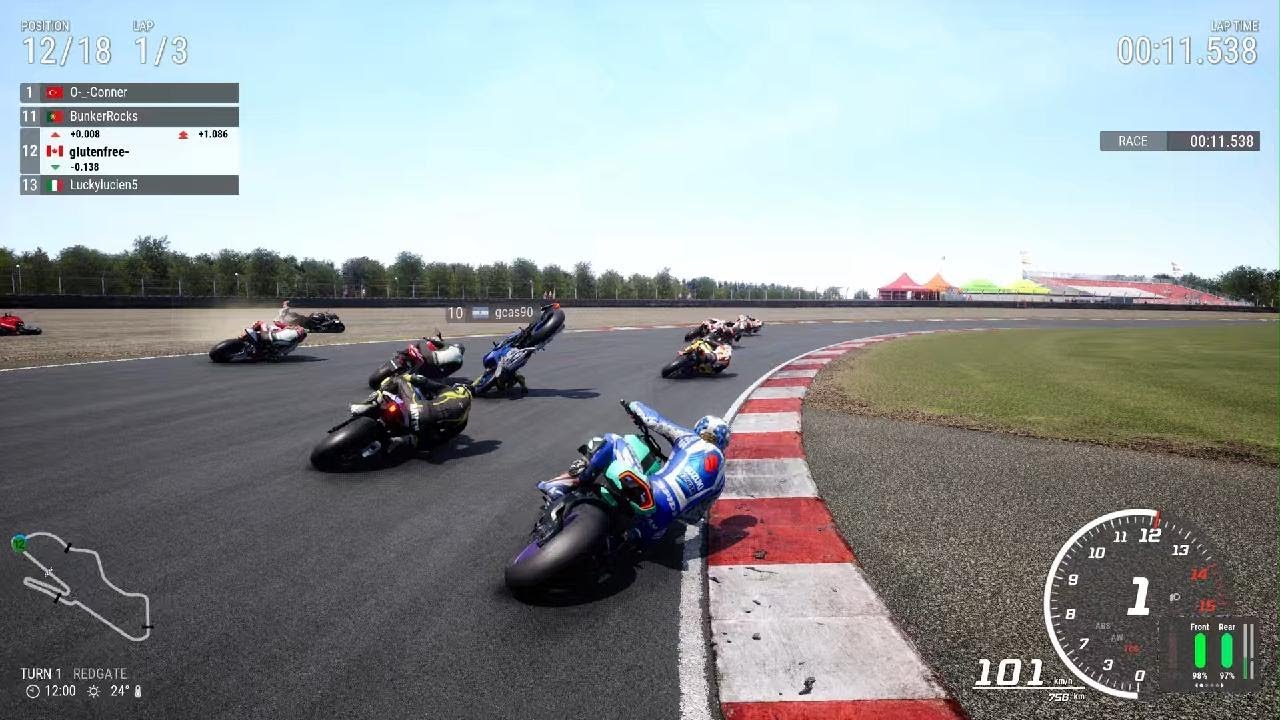 RIDE 4 | Ducati Super Naked V4R Gains 6 Positions In 1 Turn!! - YouTube