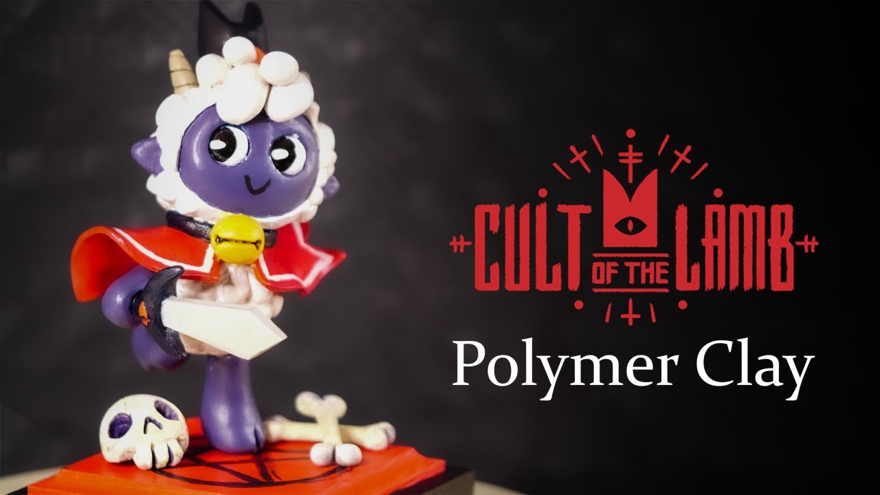 I made the CULT OF THE LAMB out of Polymer Clay - YouTube