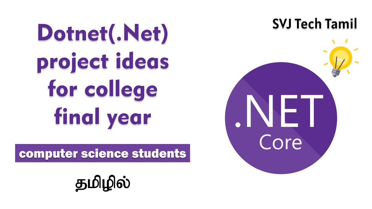Dotnet(.Net) project ideas for college final year computer science ...