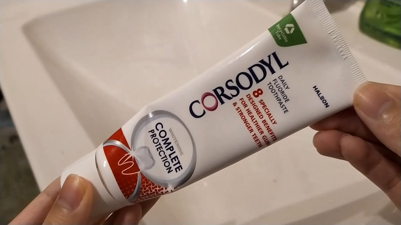 Great Toothpaste For Gums! | Corsodyl Complete Protection Whitening ...