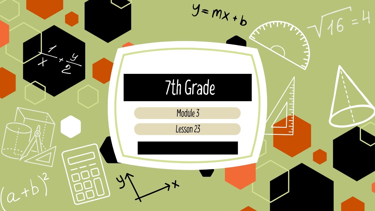 7th Grade Module 3 Lesson 23 (Eureka Math Squared) - YouTube
