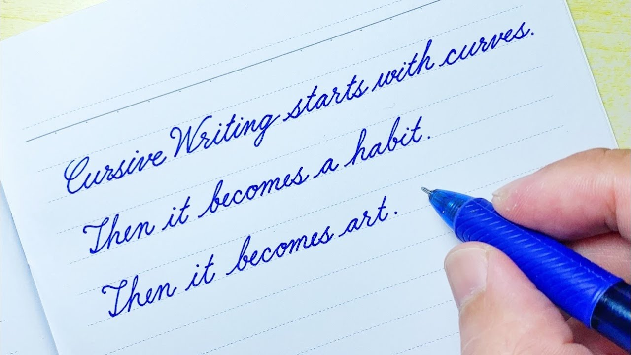Cursive Writing Quote 06 | How to write in cursive | Cursive ...