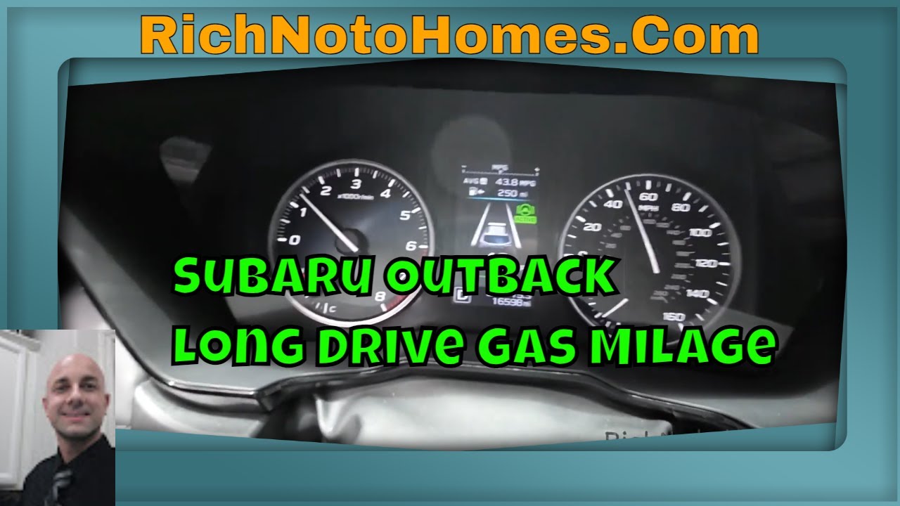 Subaru Outback 2022 Gas Mileage 40-60 mph speeds. Fuel Efficiency Test ...