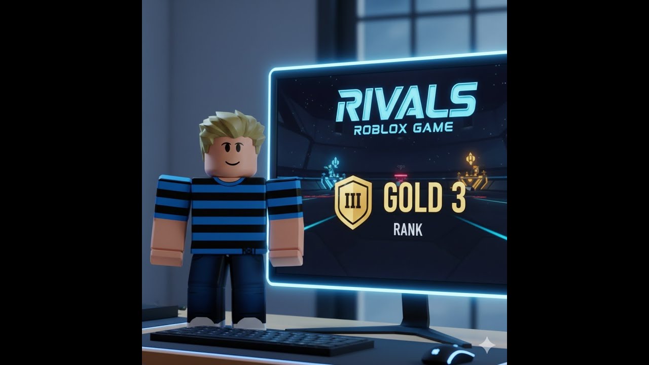 Getting promoted to Gold 3 Roblox Rivals - YouTube