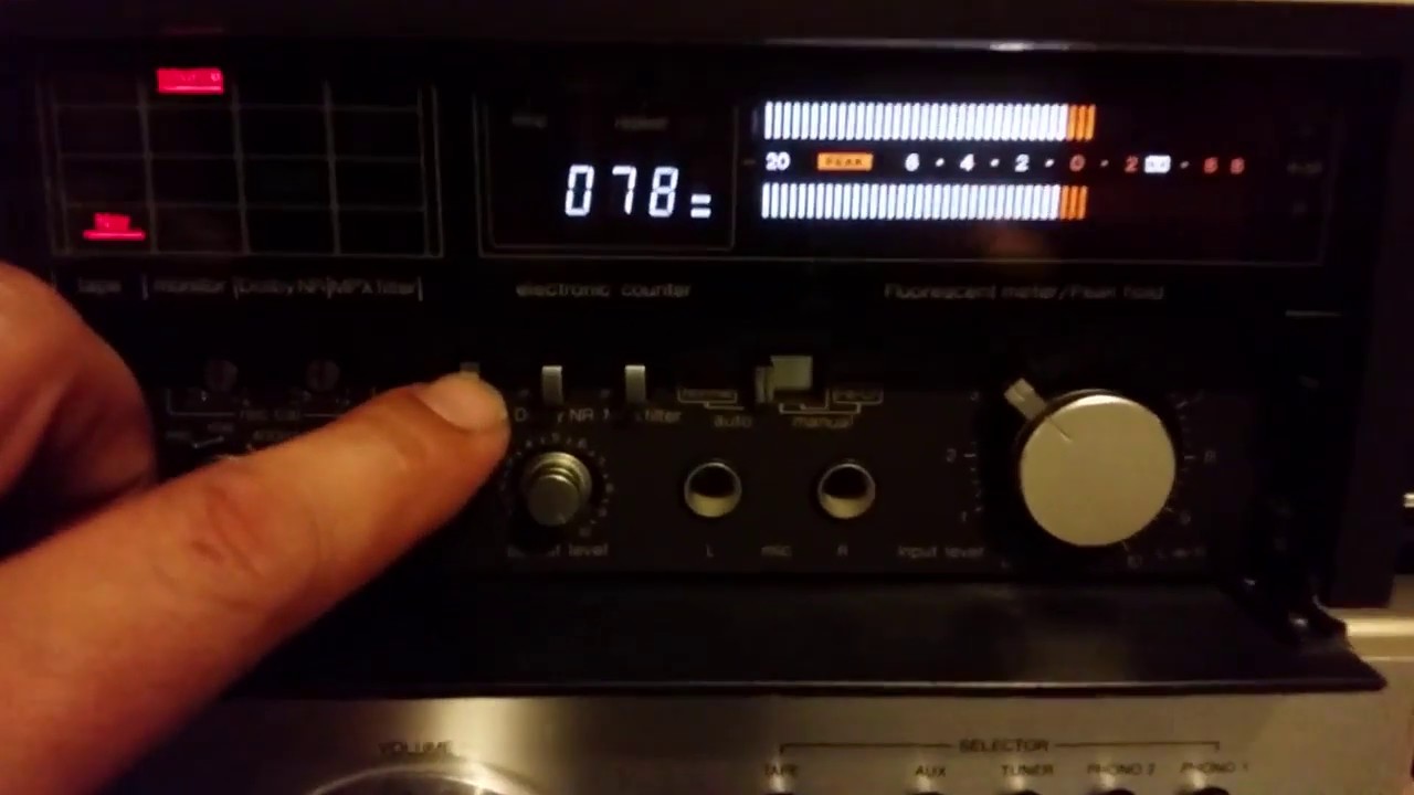 Technics RS-M280 1kHz rec-play test. - YouTube