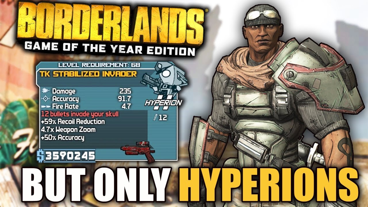 Borderlands But I Can Only Use Hyperion Weapons - YouTube