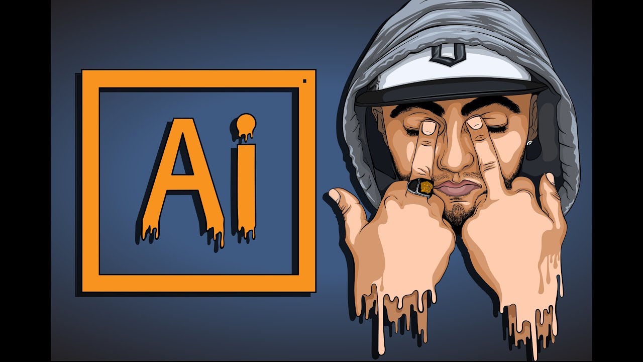 RIP Mac Miller Cartoon Tribute ( Adobe Illustrator ) - YouTube