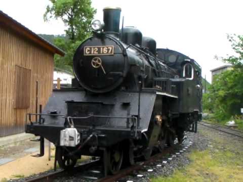 若桜鉄道SL C12-167展示走行その4～再度発進 - YouTube