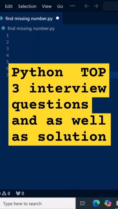 python interview questions and answers _ python interview _ python full ...