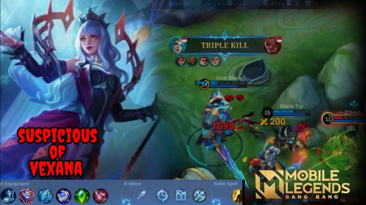 MLBB || VEXANA GAMEPLAY || BUILD SUSPICIOUS IN MID LINE ~ - YouTube