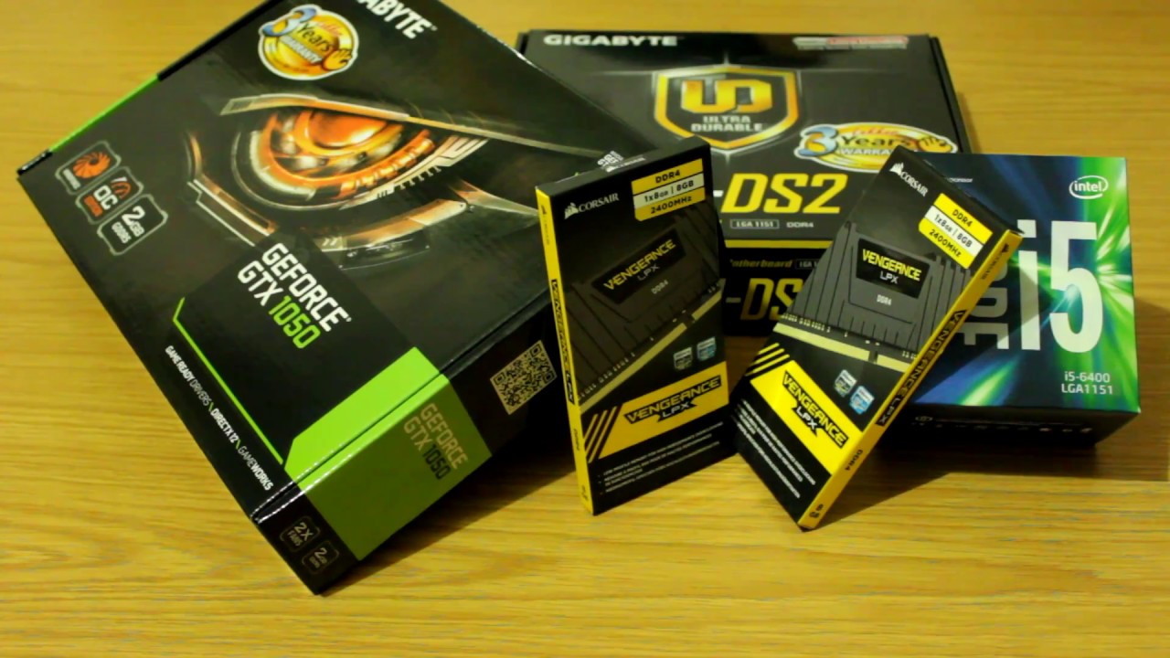 Unboxing Gigabyte GTX1050 Windforce OC Edition - YouTube