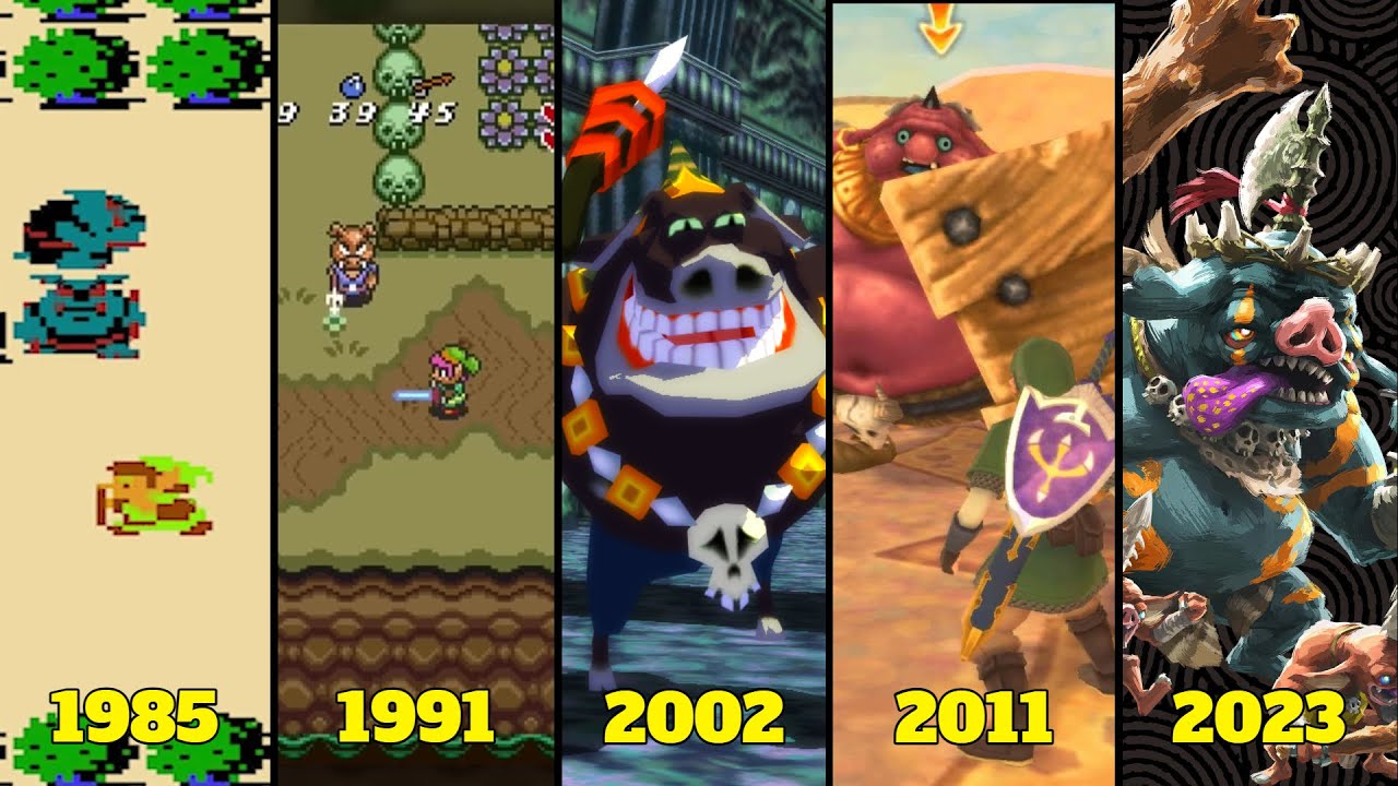Evolution of Moblins in Zelda Games 1985~2023 - YouTube