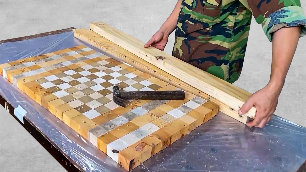 Utilize Scrap Wood To Make A Multi Purpose Chess Board / Woodworking ...