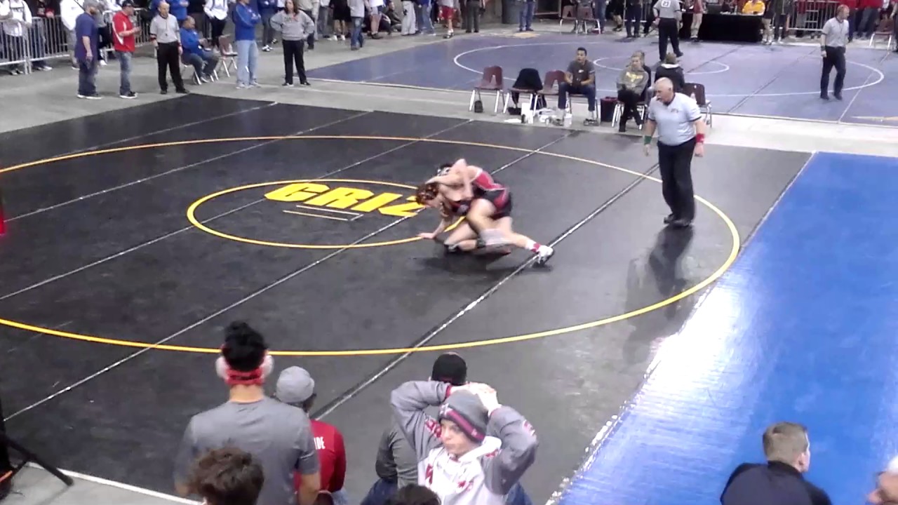 Noah Jamison 2016-17 state quarter finals - YouTube
