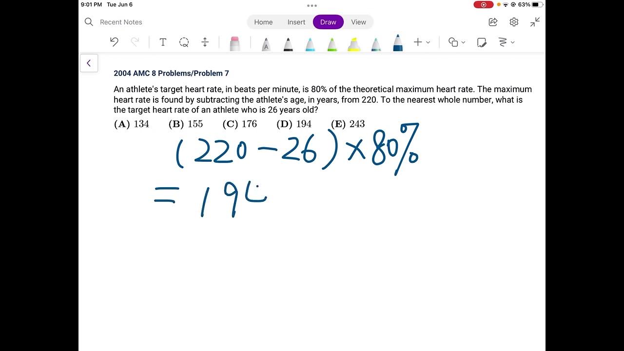 2004 AMC 8 Problem 7 - YouTube