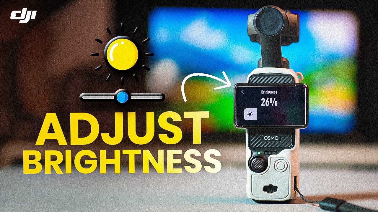 How To Adjust Screen Brightness on DJI Osmo Pocket 3/2/1 - YouTube