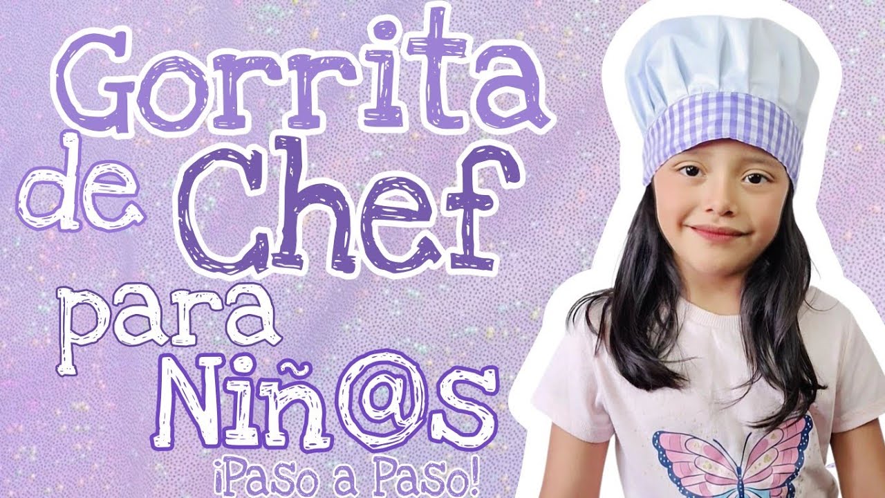Cómo hacer una gorrita de chef para niñ@s 😱 Costura fácil! 👩‍🍳 - YouTube